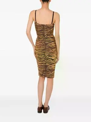 Moschino Zebra-print Midi Dress