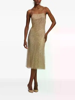 Ralph Lauren Metallic Mesh Slip Dress