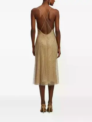 Ralph Lauren Metallic Mesh Slip Dress