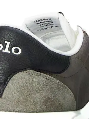 Polo Ralph Lauren Train 89 Suede Panelled Sneakers - Grey