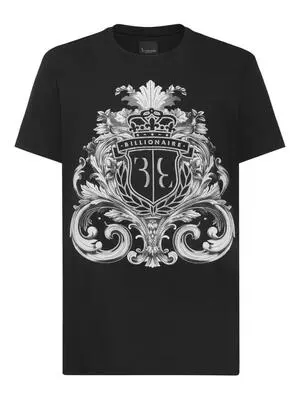BILLIONAIRE Crest-print T-shirt - Black