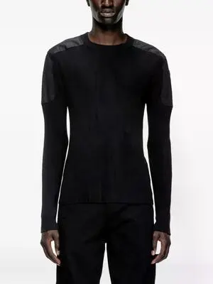 DIESEL® K-martin Ribbed Long-sleeve Sweater - Black