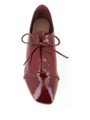 MALONE SOULIERS Jean Patent Oxford Shoes - Brown