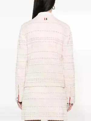 Thom Browne Seersucker Cotton Cardigan