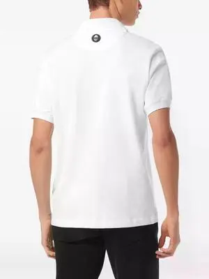 BILLIONAIRE Emblem-embroidered Polo Shirt - White