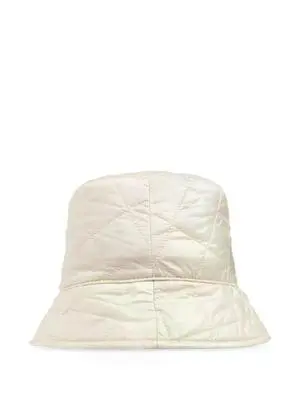 Moncler Quilted Bucket Hat - Neutrals