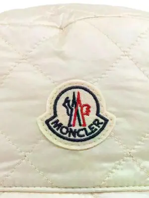 Moncler Quilted Bucket Hat - Neutrals