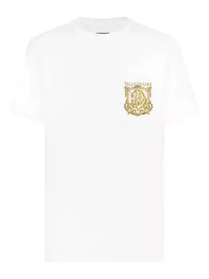 BILLIONAIRE Crest-print T-shirt - White