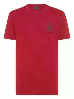 BILLIONAIRE Logo-embroidered Cotton T-shirt - Red