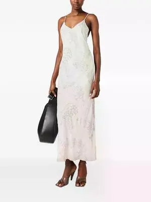 Stella McCartney Leopard-pattern Sleeveless Dress - White