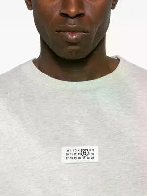 MAISON MARGIELA Numbers-appliqué T-shirt - Grey