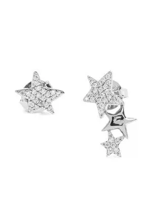 Zadig&Voltaire Star-shaped Crystal Earrings - Silver
