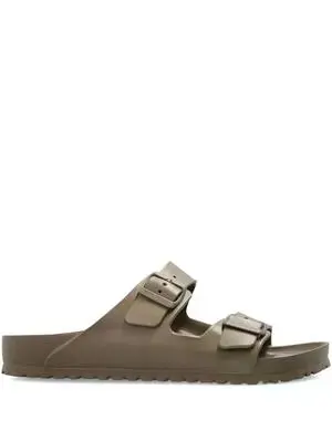 BIRKENSTOCK Arizona Double-buckle Slides - Brown