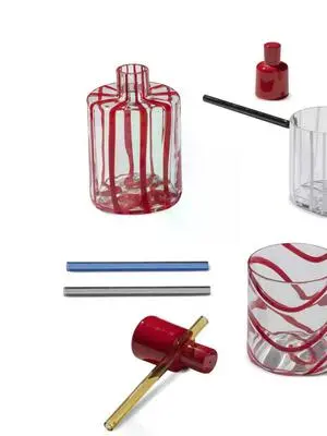 NASONMORETTI Cyrcus Glass Striped Highball