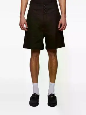 BODE Linen Button-front Shorts