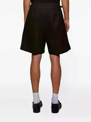 BODE Linen Button-front Shorts