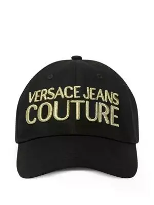 Versace Logo-embroidered Baseball Cap - Black