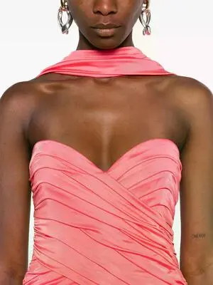 THE NEW ARRIVALS ILKYAZ OZEL Off-shoulder Dress - Pink
