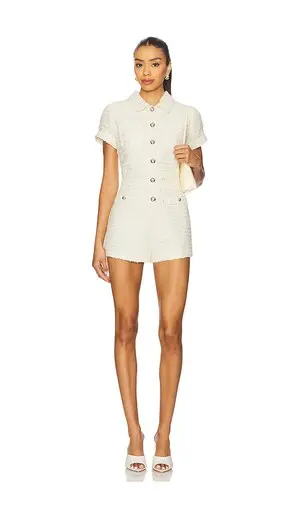 Line & Dot Selani Romper - Cream