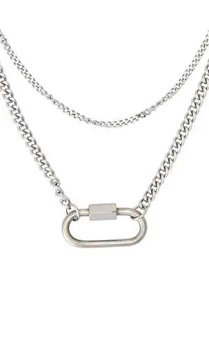 PETIT MOMENTS Layered Carabiner Necklace