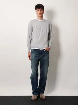 Brunello Cucinelli Cashmere And Silk Sweater - Grey