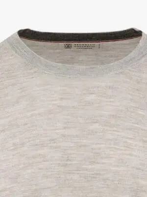 Brunello Cucinelli Cashmere And Silk Sweater - Grey