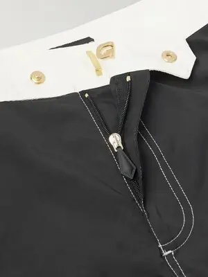 TOM FORD Straight-leg Mid-length Striped Board Shorts