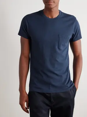 TOM FORD Cotton-jersey T-shirt - Blue
