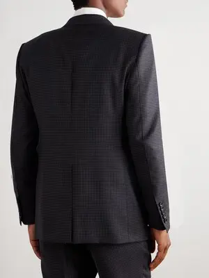 TOM FORD Houndstooth Wool-blend Suit Jacket