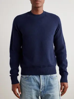TOM FORD Wool And Cashmere-blend Sweater - Blue