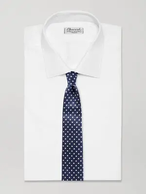 TOM FORD 8cm Polka-dot Silk-jacquard Neck Tie - Blue