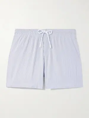Loro Piana Daneu Striped Swim Shorts - Blue
