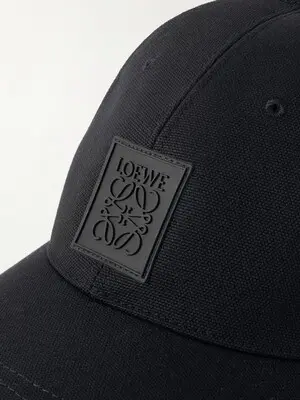 Loewe Logo-appliquéd Baseball Cap - Black