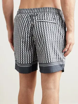 Mr P. Straight-leg Mid-length Swim Shorts