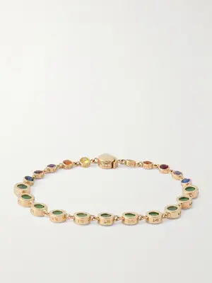 Luis Morais 14-karat Multi-stone Bracelet - Gold