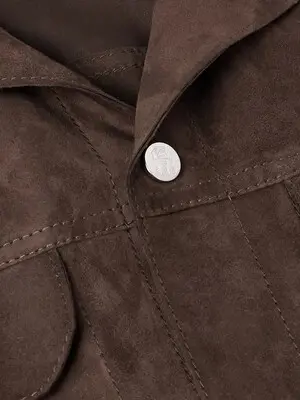Brunello Cucinelli Suede Trucker Jacket