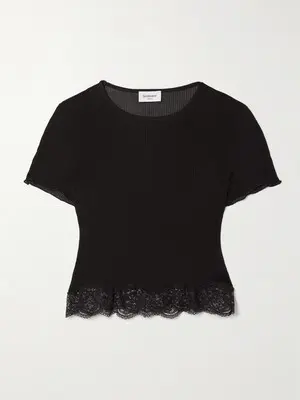 Saint Laurent Cropped Tops