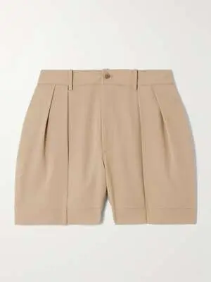 Ralph Lauren Sherri Pleated Wool Shorts