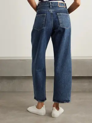 LA LIGNE Marilyn Paneled High-rise Wide-leg Jeans