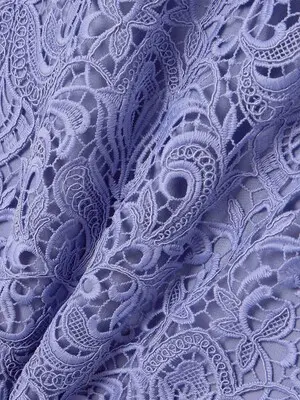 Etro Scalloped Guipure Lace Midi Dress - Blue