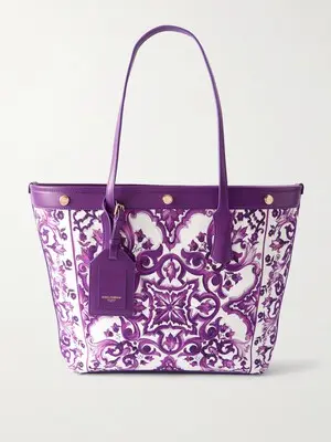 Printed Leather Totes