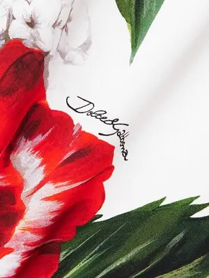 Dolce & Gabbana Floral-print Silk-blend Shirt