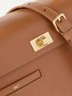 ANYA HINDMARCH Mortimer Leather Shoulder Bag - Brown