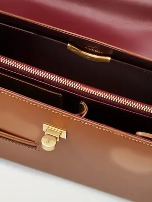 ANYA HINDMARCH Mortimer Leather Shoulder Bag - Brown