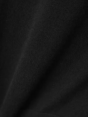 Saint Laurent Cropped Wool T-shirt - Black