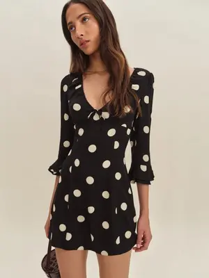 REFORMATION Lyssa Mini Dress - Moon Dot