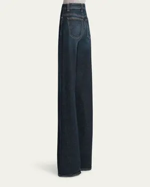 Khaite Dane Wide-leg Jeans - Lansing