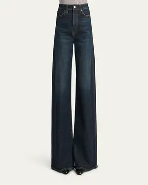 Khaite Dane Wide-leg Jeans - Lansing