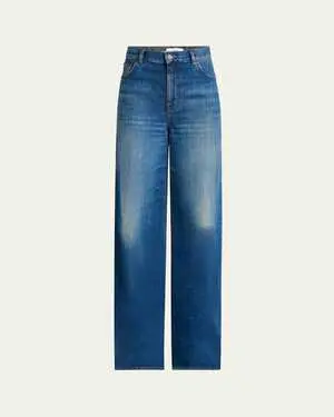Chloé High-rise Wide-leg Palazzo Jeans - Hazy Blue