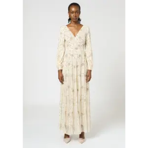 BEAUUT Embellished Sequin Beaded Maxi Dress